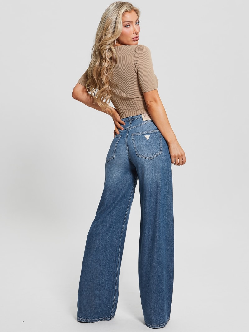 Eco Bellflower Ultra-Wide Leg Jeans | GUESS