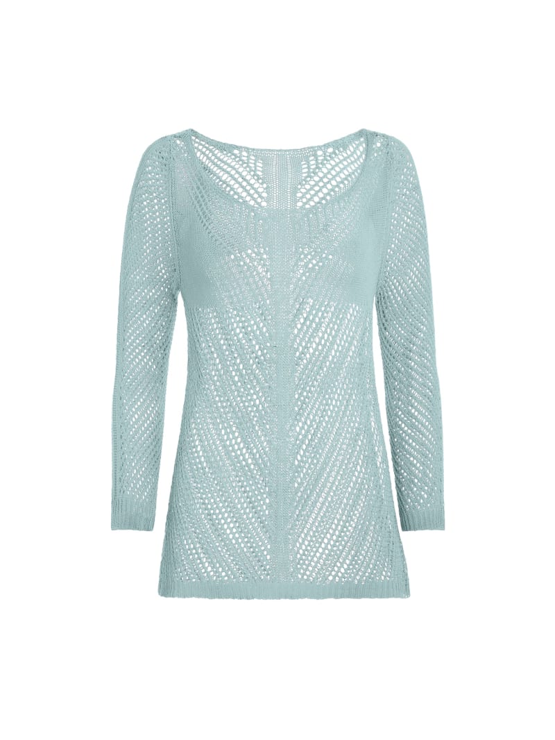 GUESS® Washed Crochet Sweater