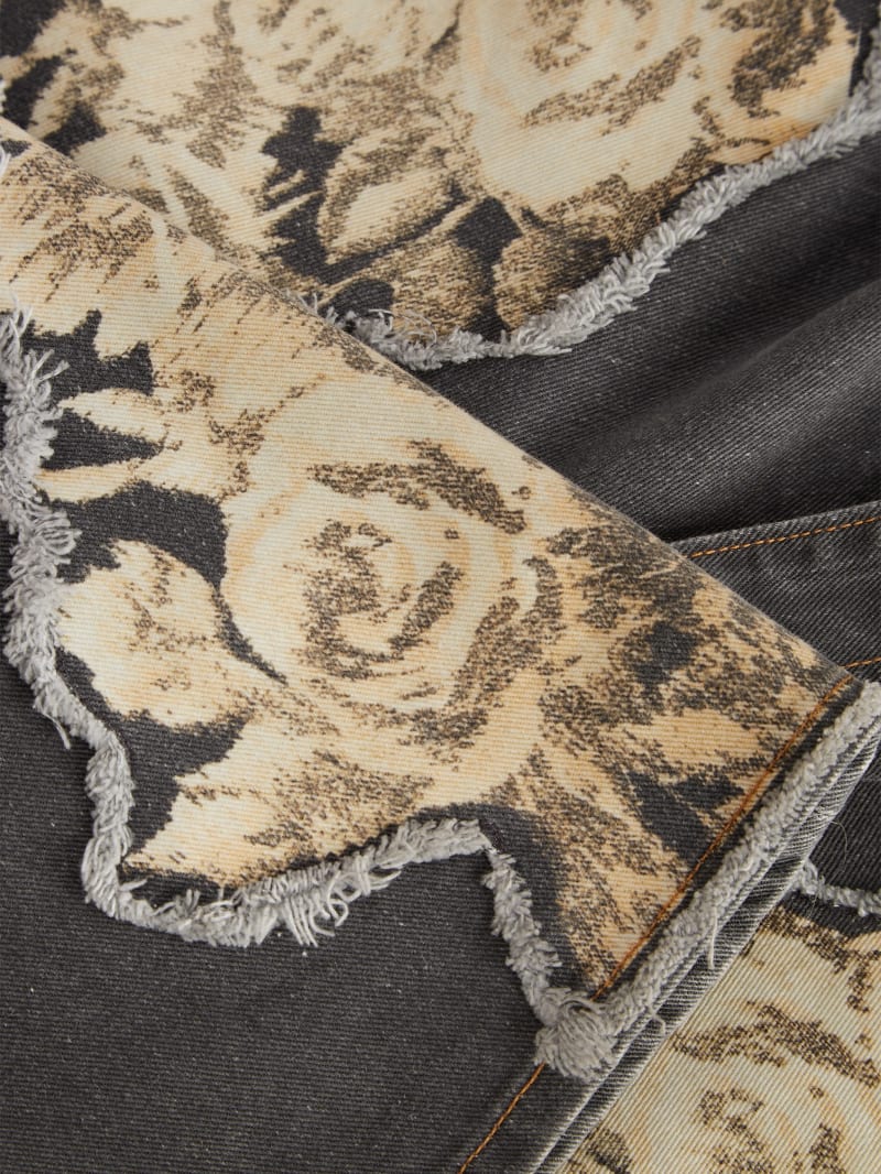 Printed Denim Flared Jeans | GUESS