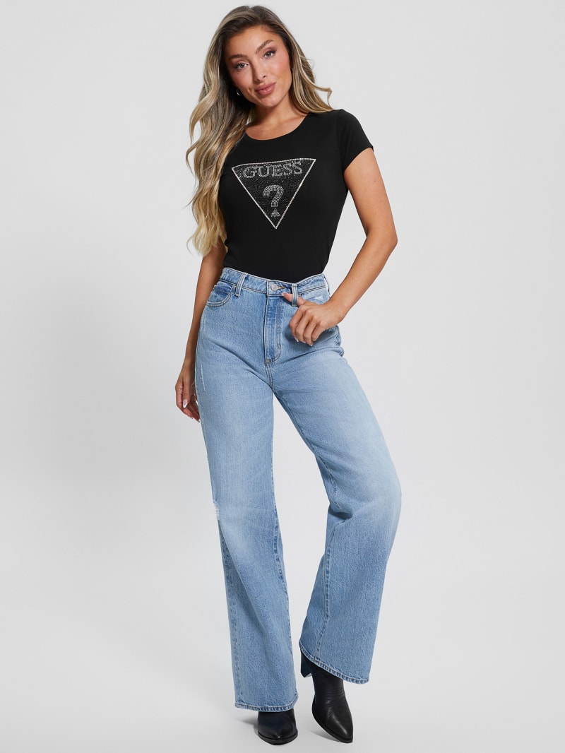 Eco Crystal Triangle Logo Tee | GUESS Canada