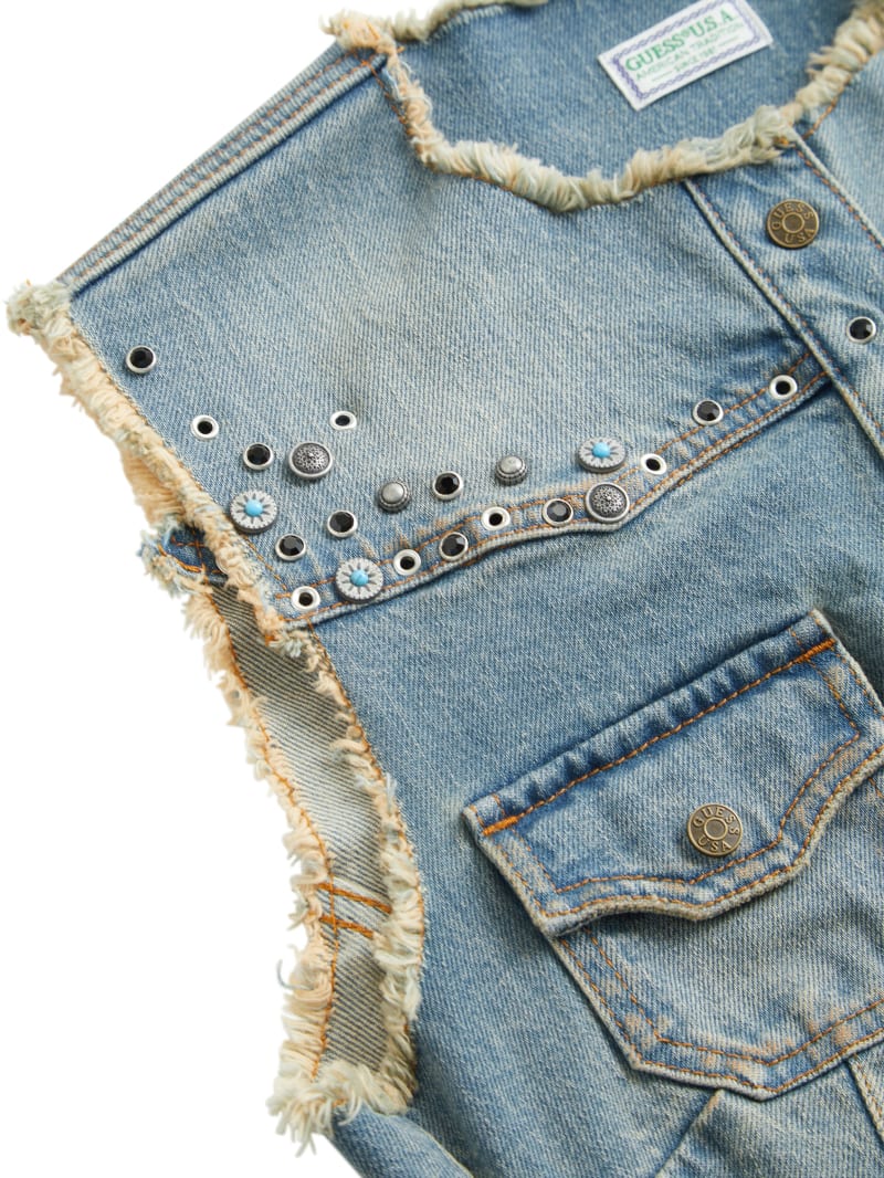 western denim vest | GUESS