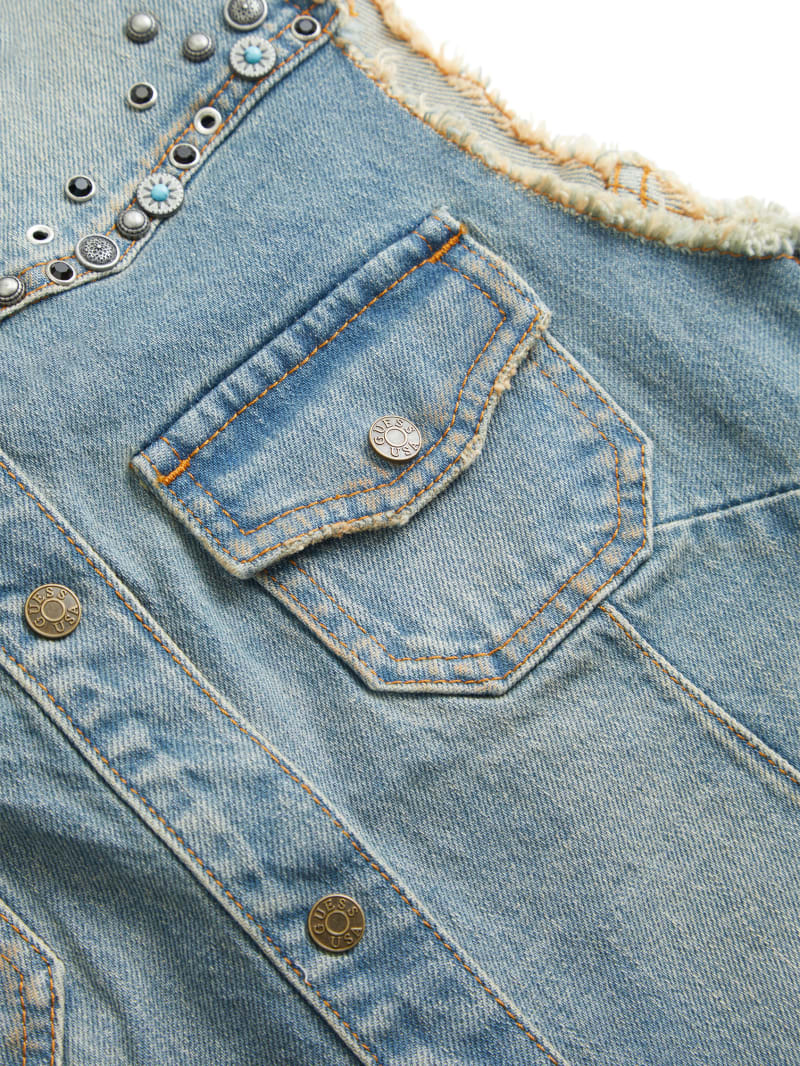 western denim vest | GUESS