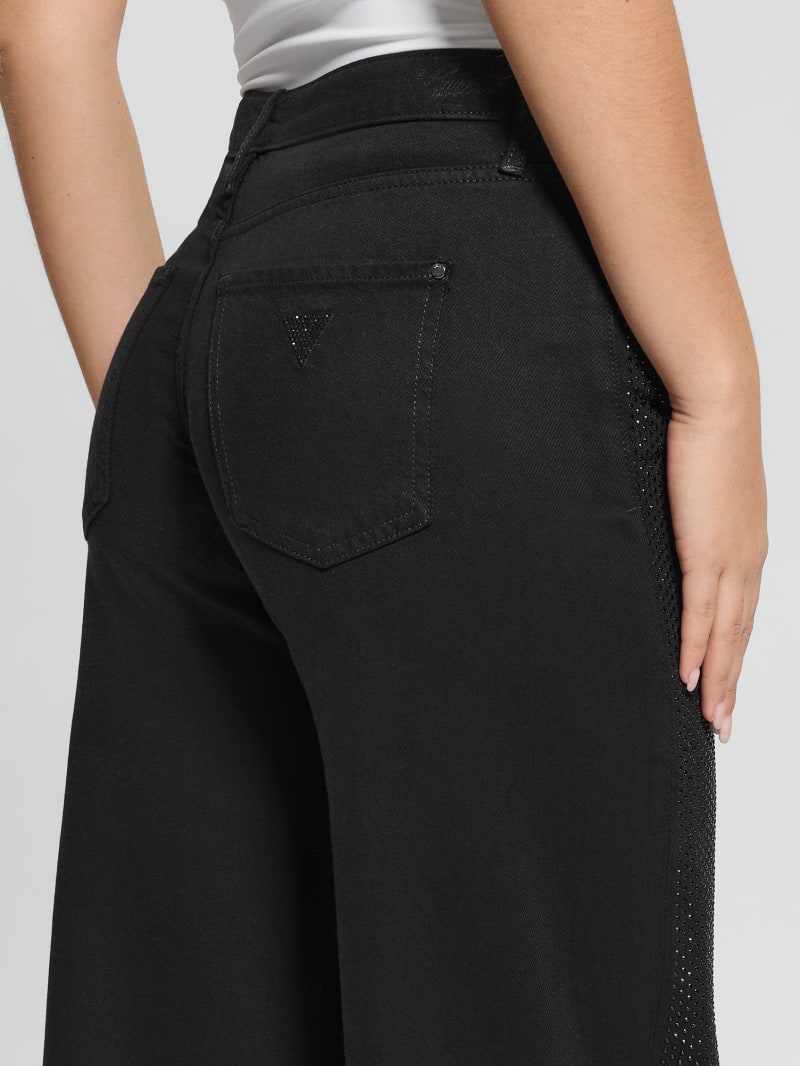 Rhinestone Sexy Palazzo Pants Guess