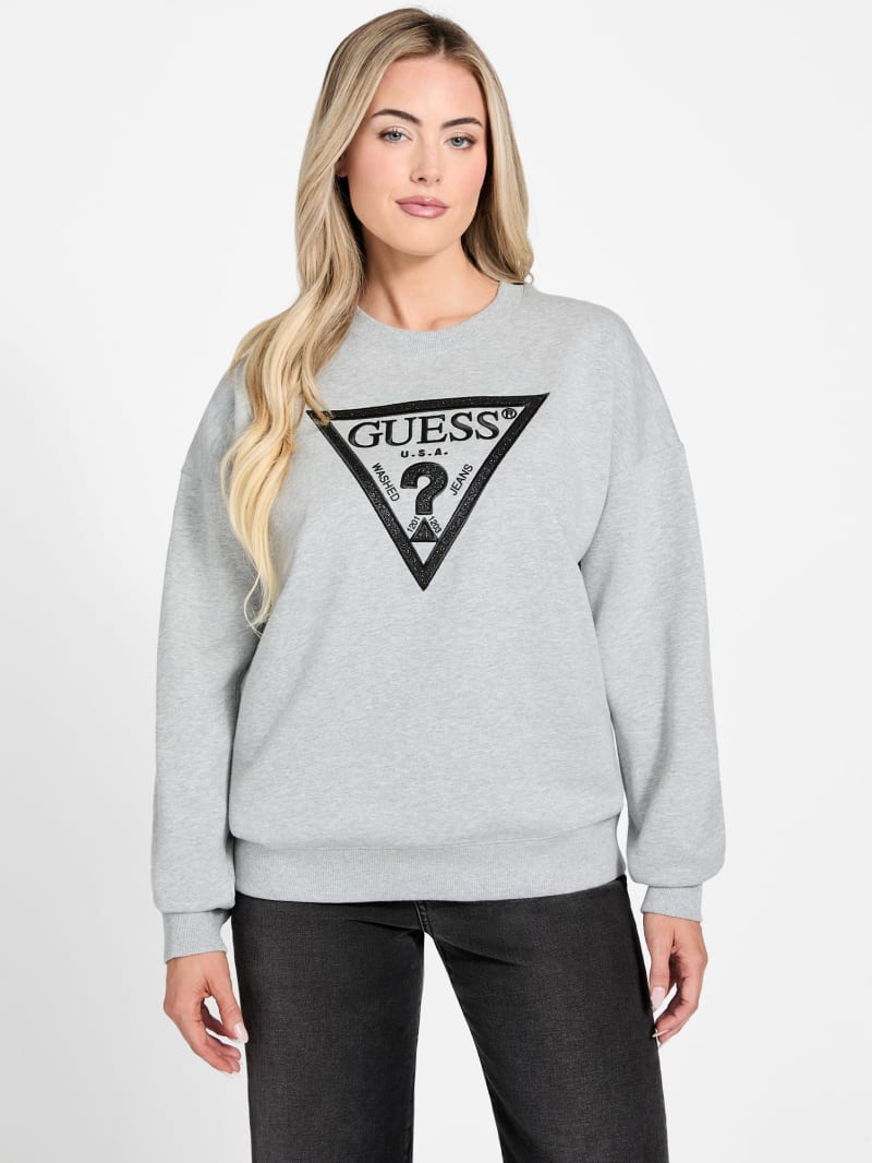 Eco Glitter Triangle Sweatshirt | GUESS