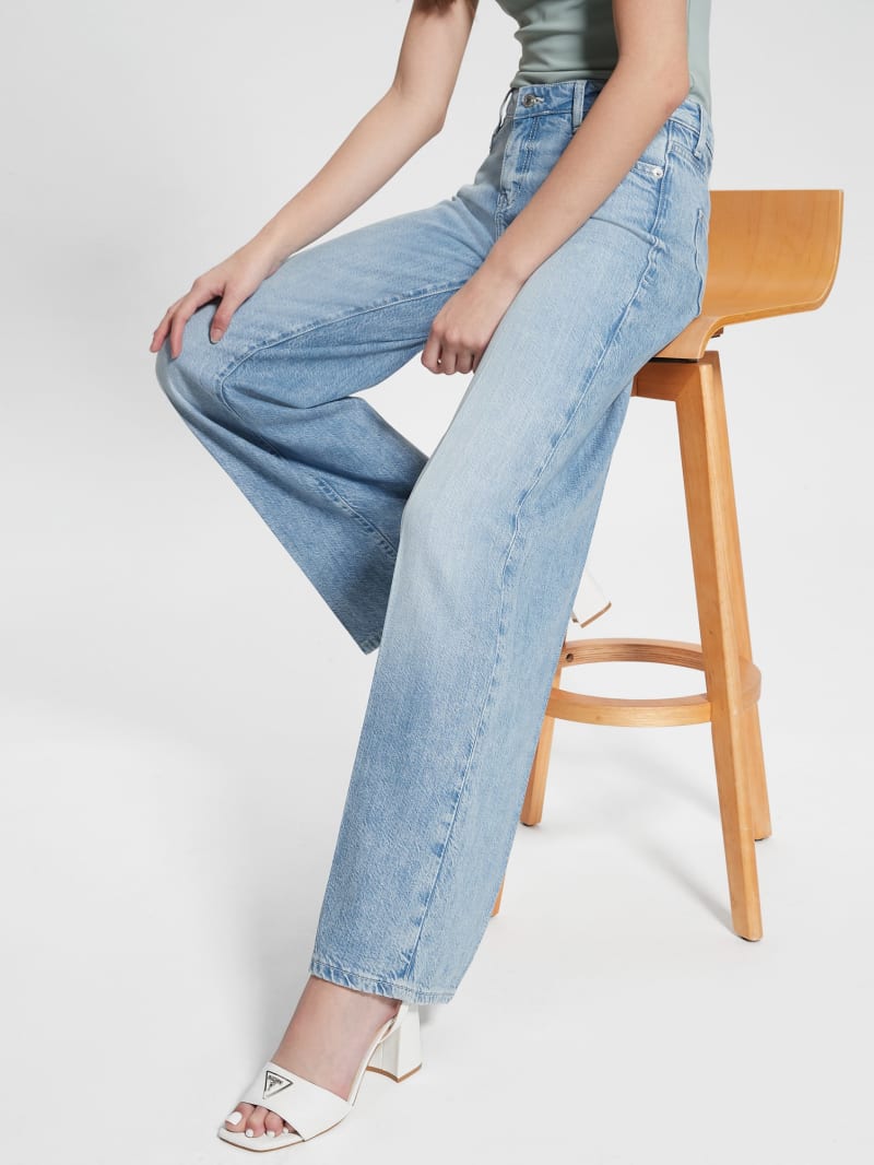 Eco Mid-Rise Palazzo Jeans | GUESS Canada