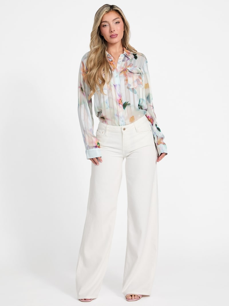 Dylan Floral Chiffon Shirt | GUESS