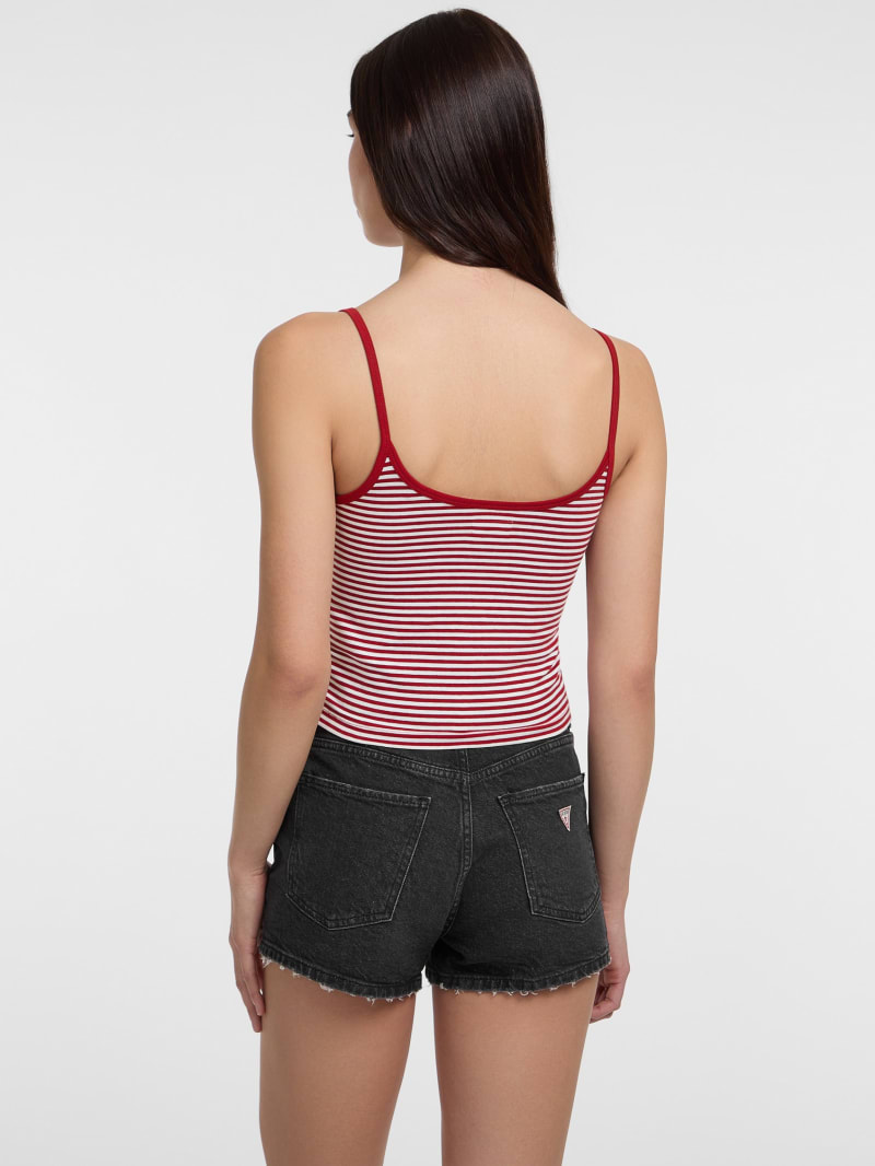 Eco Embroidered Star Crop Top