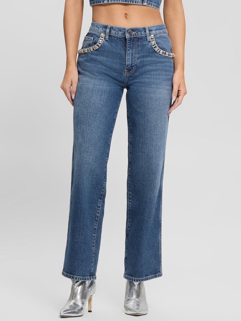 GUESS® Daisy Rhinestone Pocket Jeans