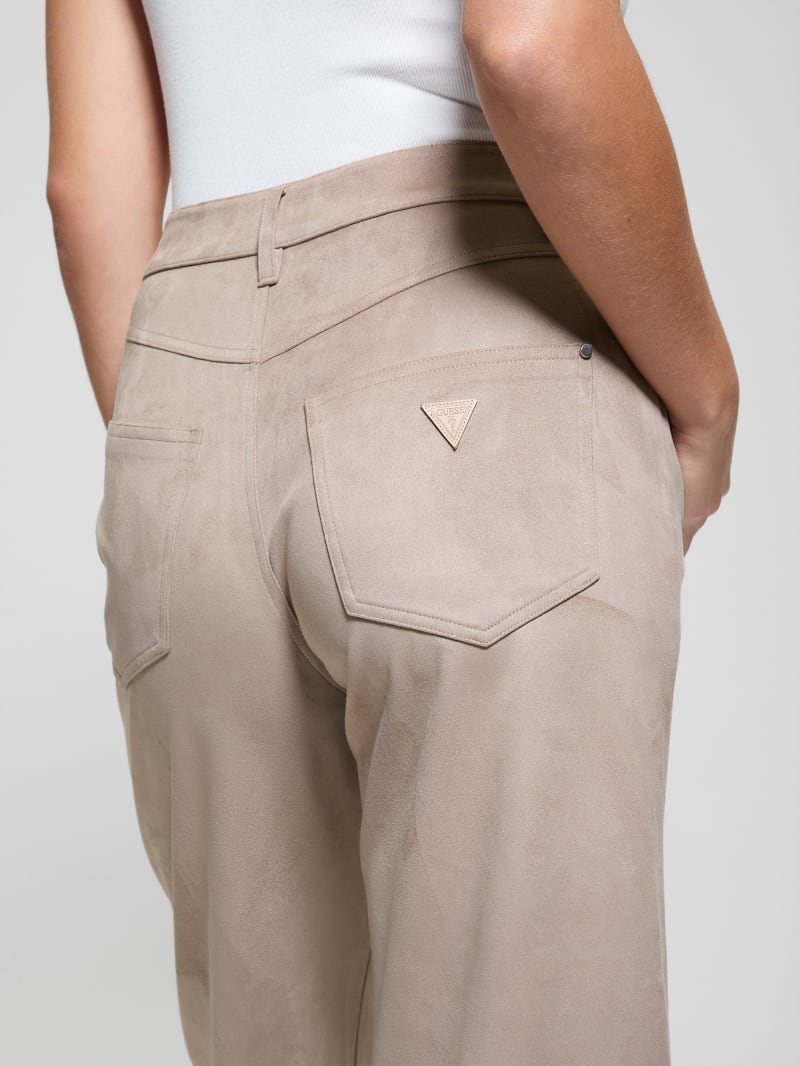 Bellflower Faux-Suede Pants | GUESS