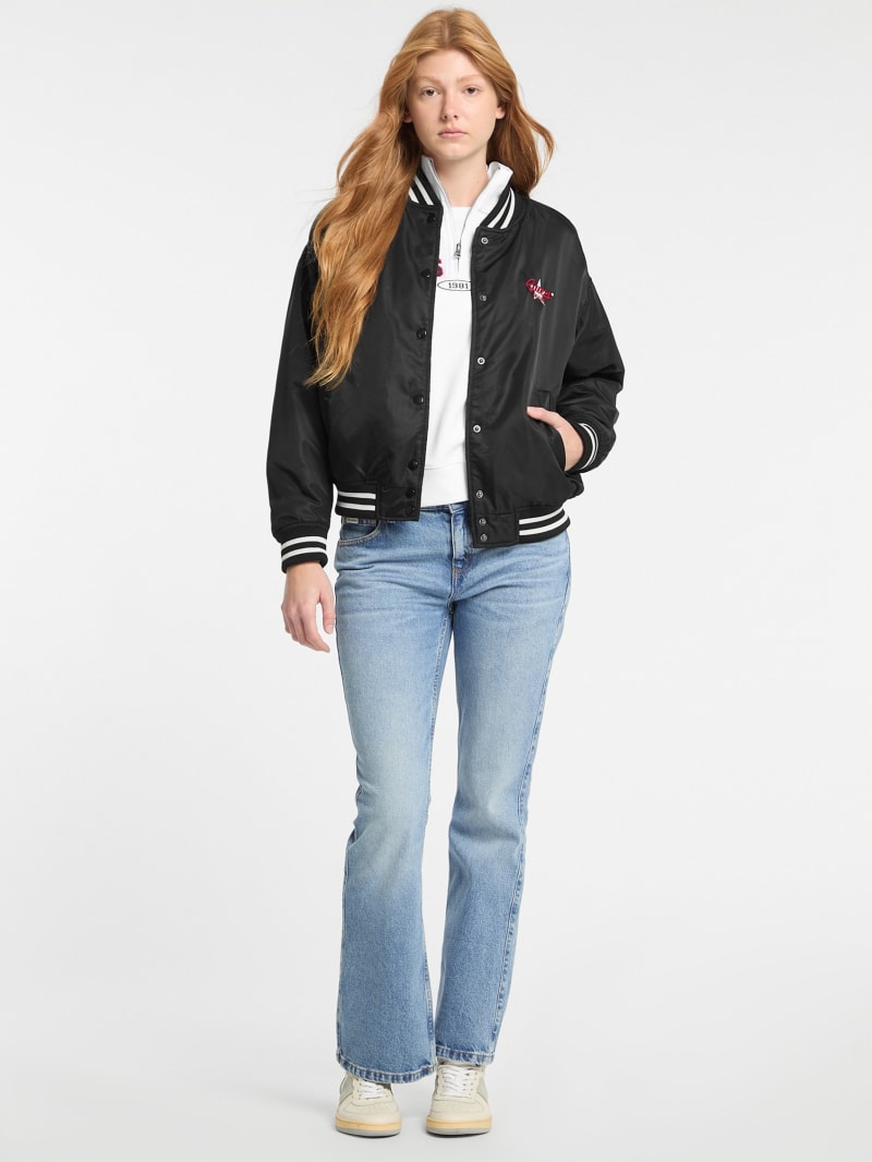 Eco Embroidered Varsity Jacket | GUESS Jeans