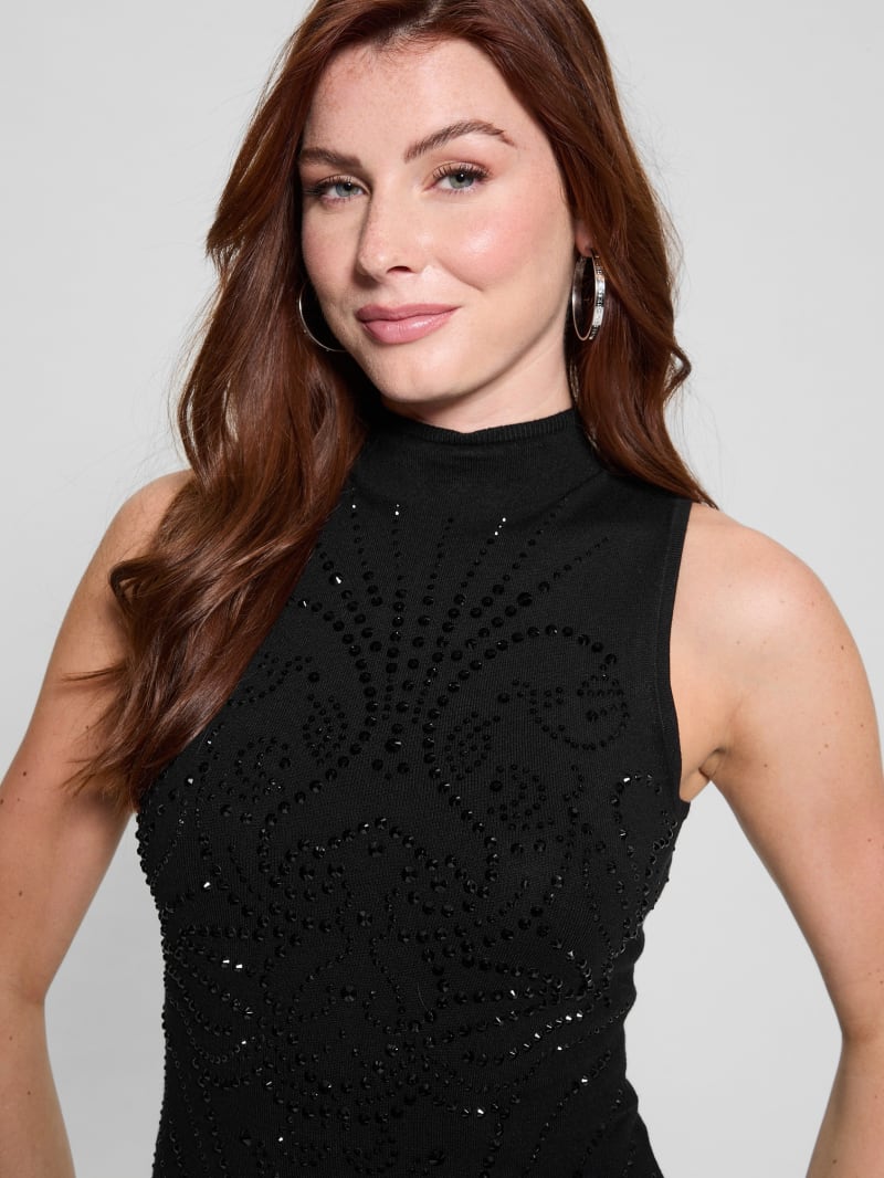 Calista Rhinestone Top | GUESS Canada