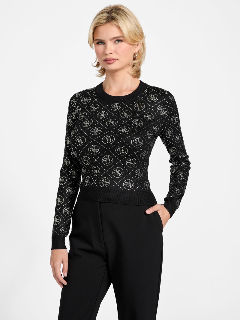 GUESS® 4G Rhinestones sweater