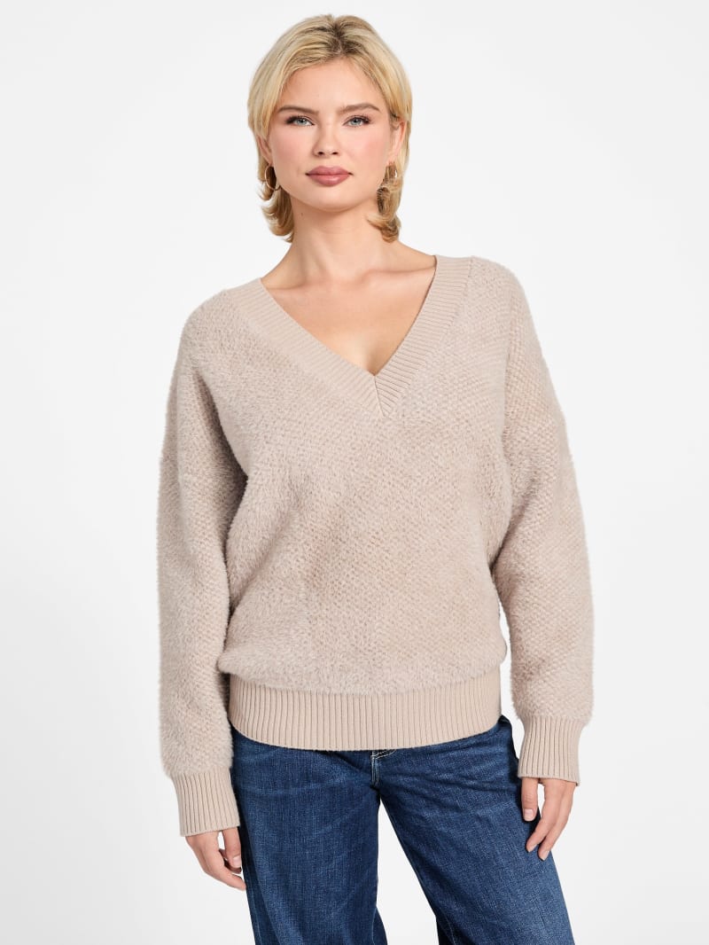 GUESS® Lydia Oversized Fuzzy Sweater