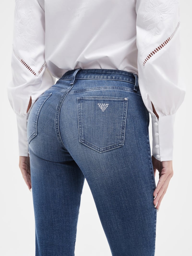 Eco Sexy Curve Mid Rise Skinny Jeans Guess