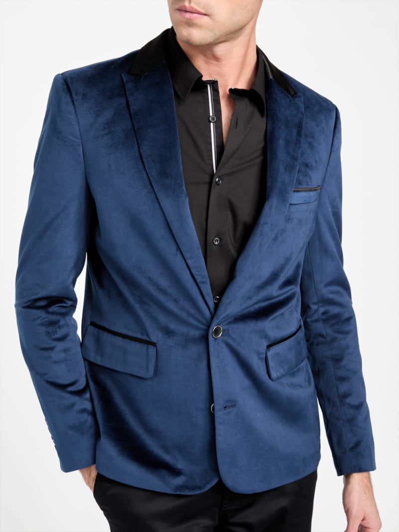Royal Velvet Blazer | GUESS Factory