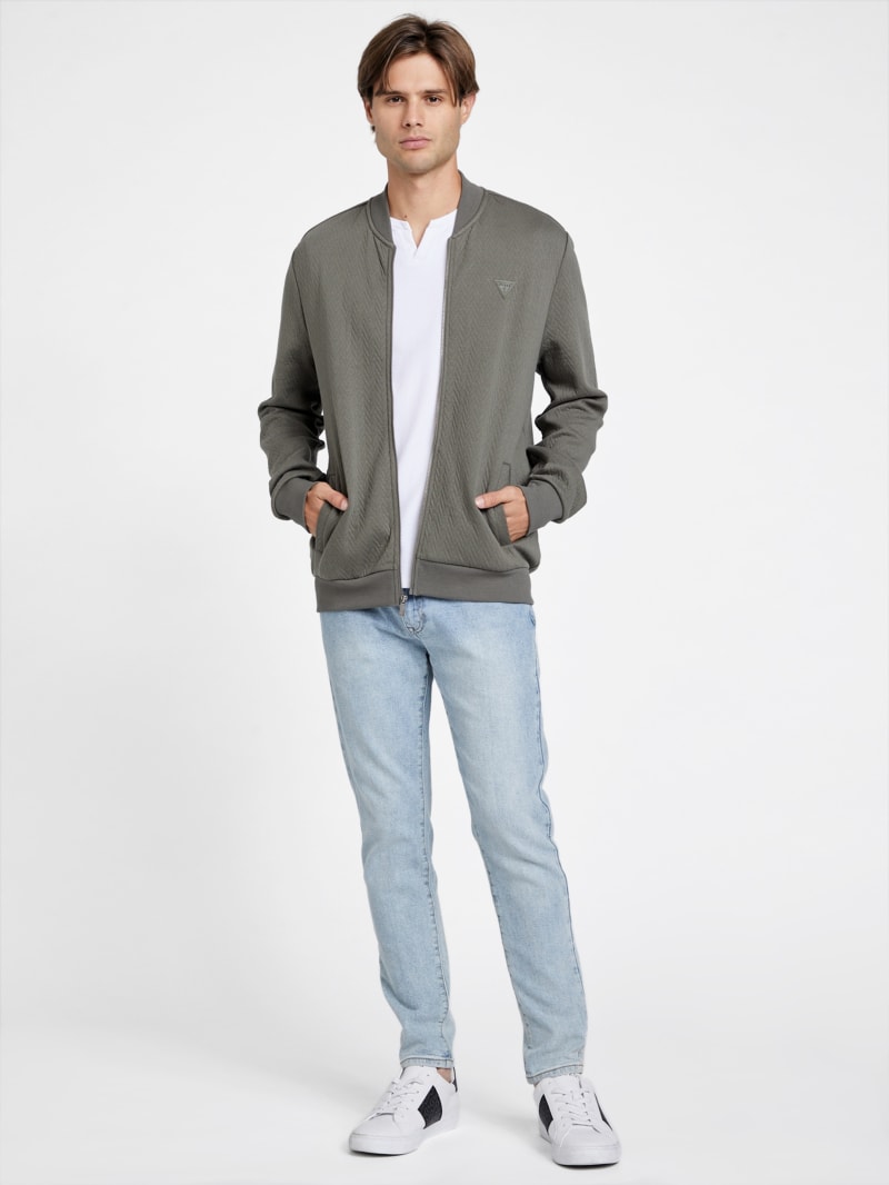 Oscar Mock-Neck Flight Jacket | GUESS Factory