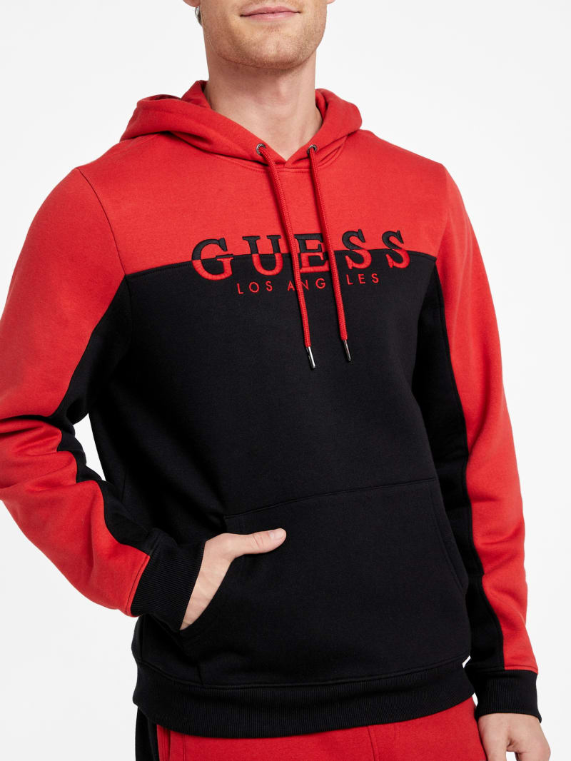 Eco Marcus Color-Block Hoodie | GUESS Factory
