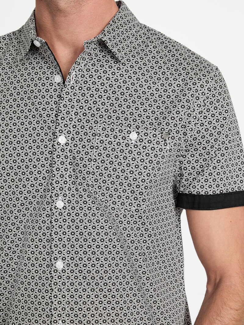 Wayne Geometric Printed Shirt | GUESS Factory