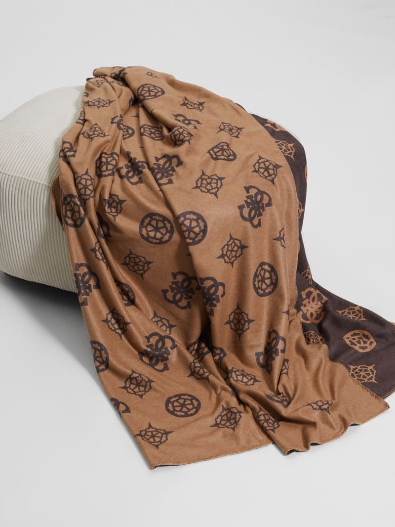 GUESS® Fleece Peony Blanket