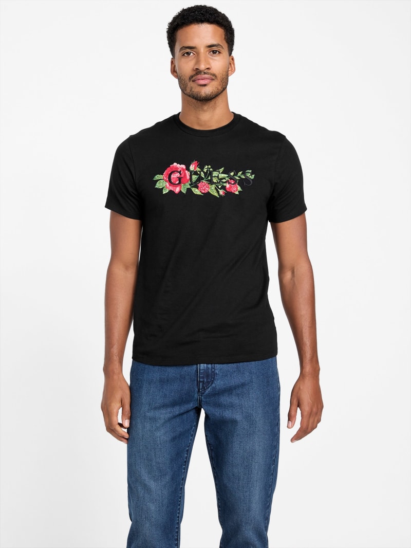 Eco Rosealy Logo Tee | GUESS Factory