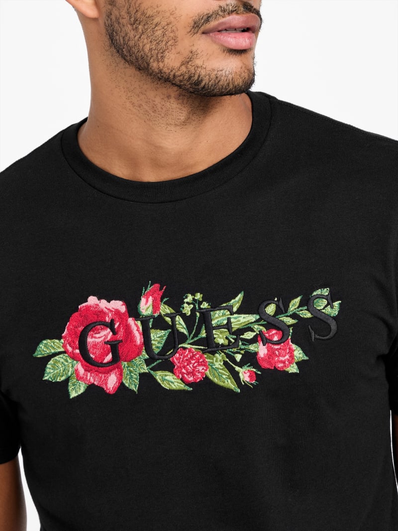 Eco Rosealy Logo Tee | GUESS Factory