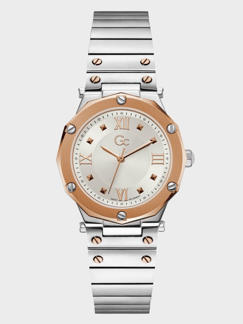 Gc Silver Tone Analog Watch Guess Canada