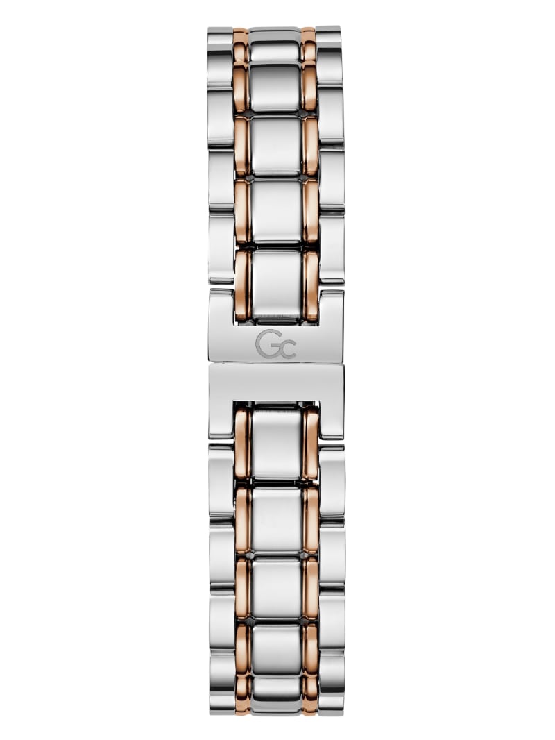 Gc Silver & Rose Gold-Tone Analog Watch | GUESS