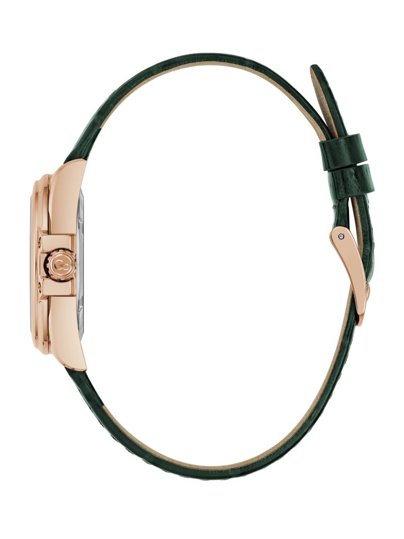 Gc Rose Gold-Tone Leather Watch | GUESS Canada