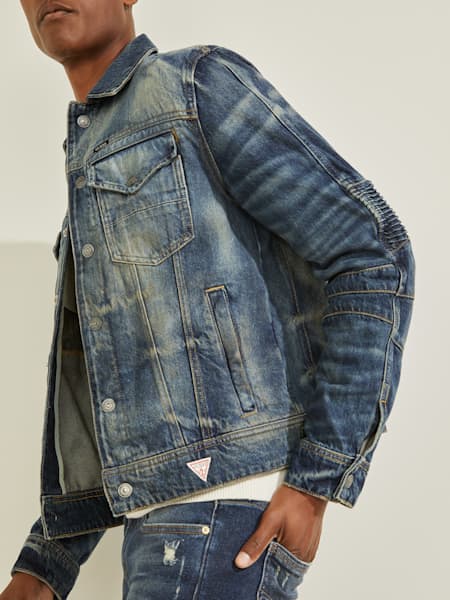 GUESS×WIND AND SEA OVERSIZE DEINM JACKET - metrorailnews.in